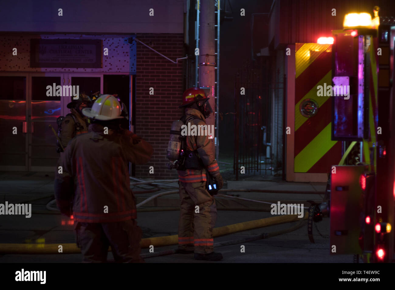 Canada firefighter helmet hi-res stock photography and images - Alamy