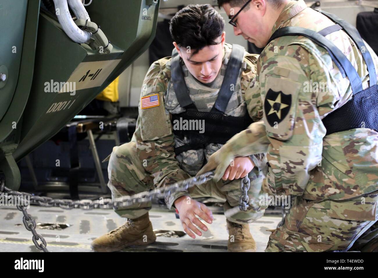 Privates Dylan Endsley and Dominic Gonzalez, Infantrymen with “Attack ...