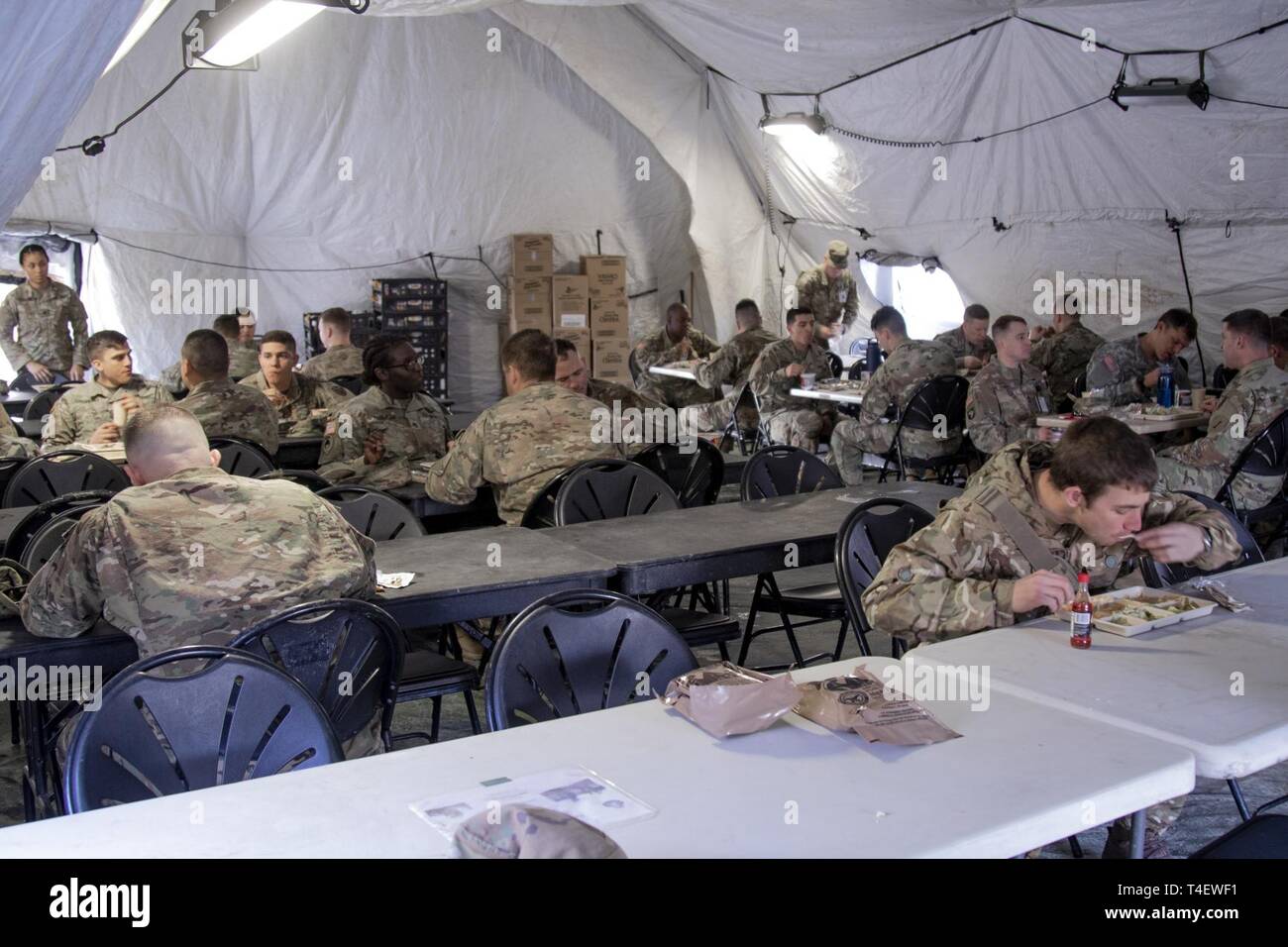 Army warfighter 1id first infantry training exercise hi-res stock ...