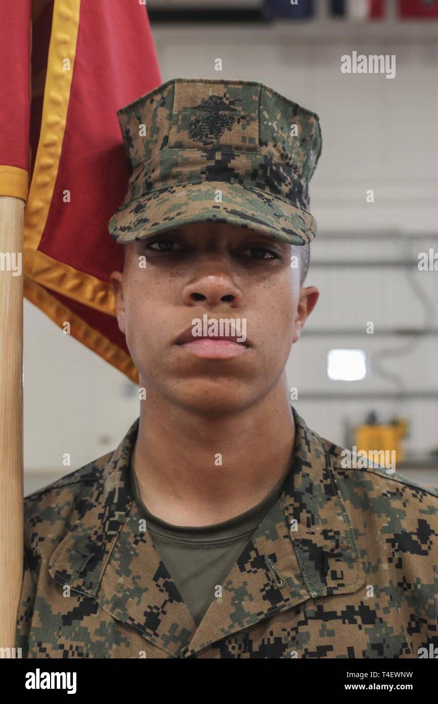 PFC. Hopeland West, honor graduate for Platoon 1025, Bravo Company, 2nd ...