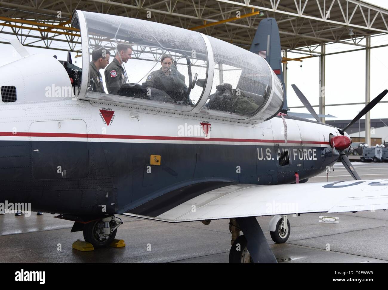 U.S. Air Force Maj. Jen Prouty, 37th Flying Training Squadron wing ...