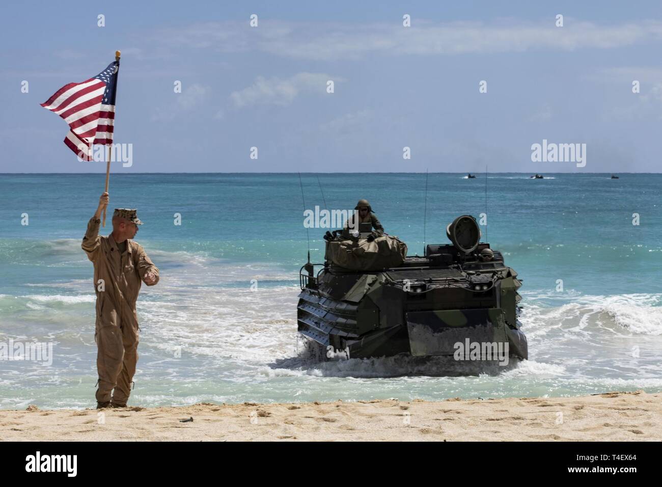 U.S. Marine Corps Gunnery Sgt. Dustin Huckaby, the master gunner for ...