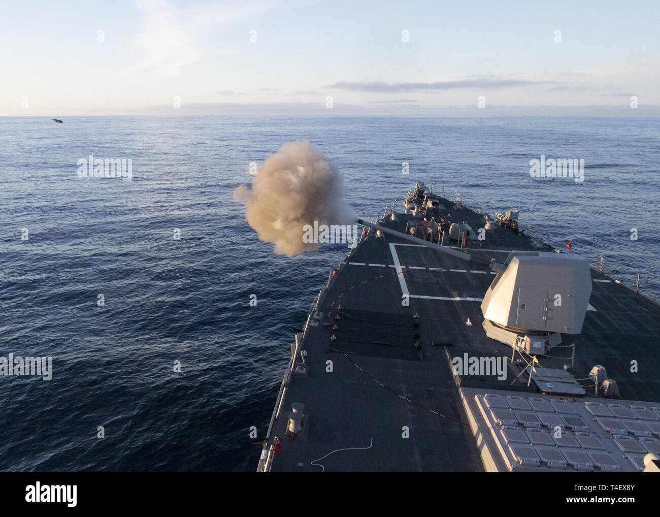 PACIFIC OCEAN (Mar. 30, 2019) The guided-missile destroyer USS Momsen ...