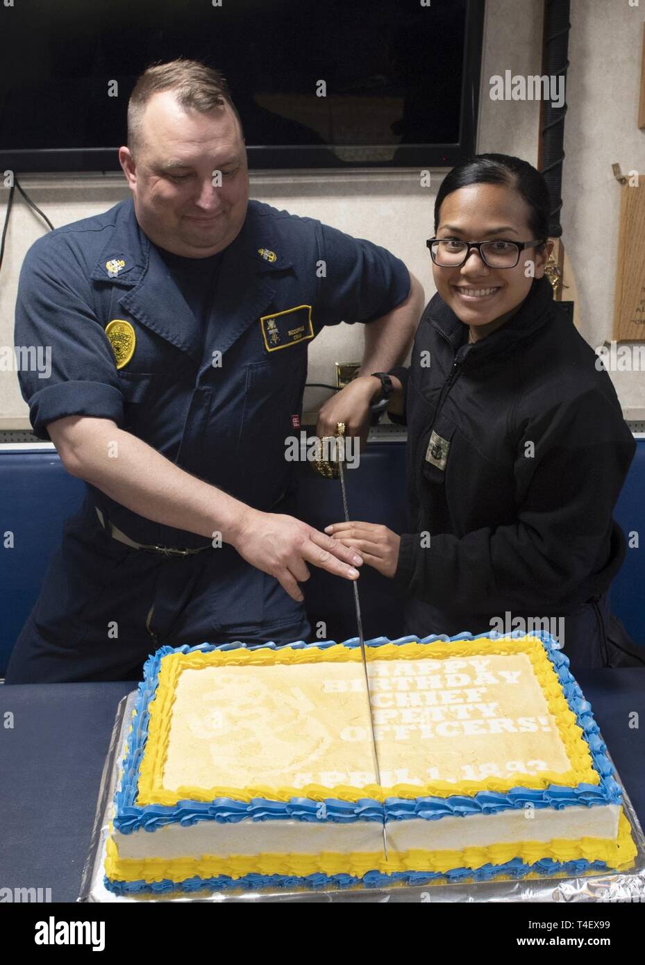 PACIFIC OCEAN (Mar. 31, 2019) Chief Master at Arms William McCorkle ...
