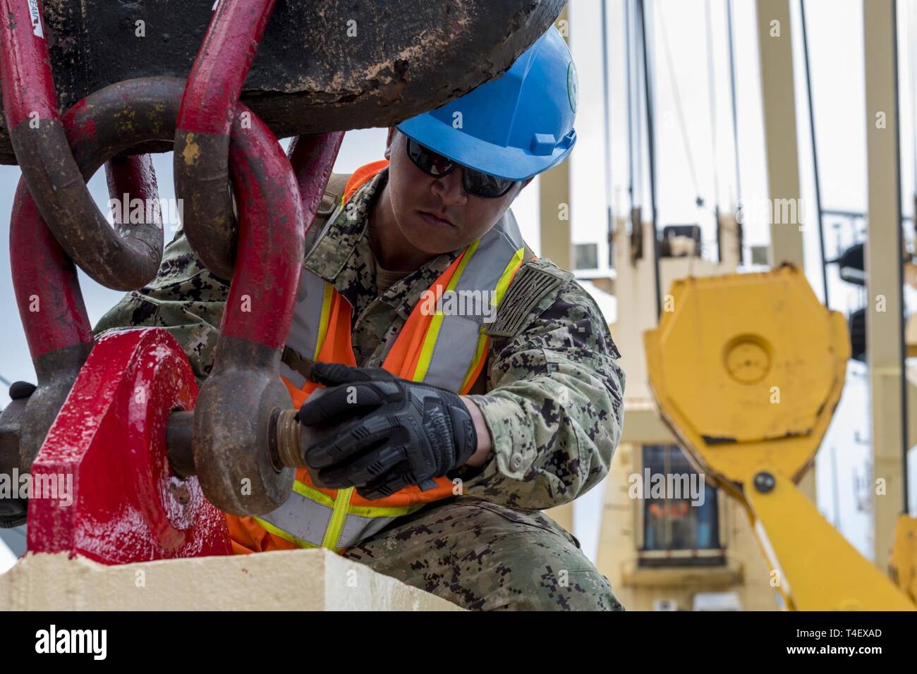 SANTA RITA, Guam (April 4, 2019) Seaman Leo Daniel Sangalang, assigned ...