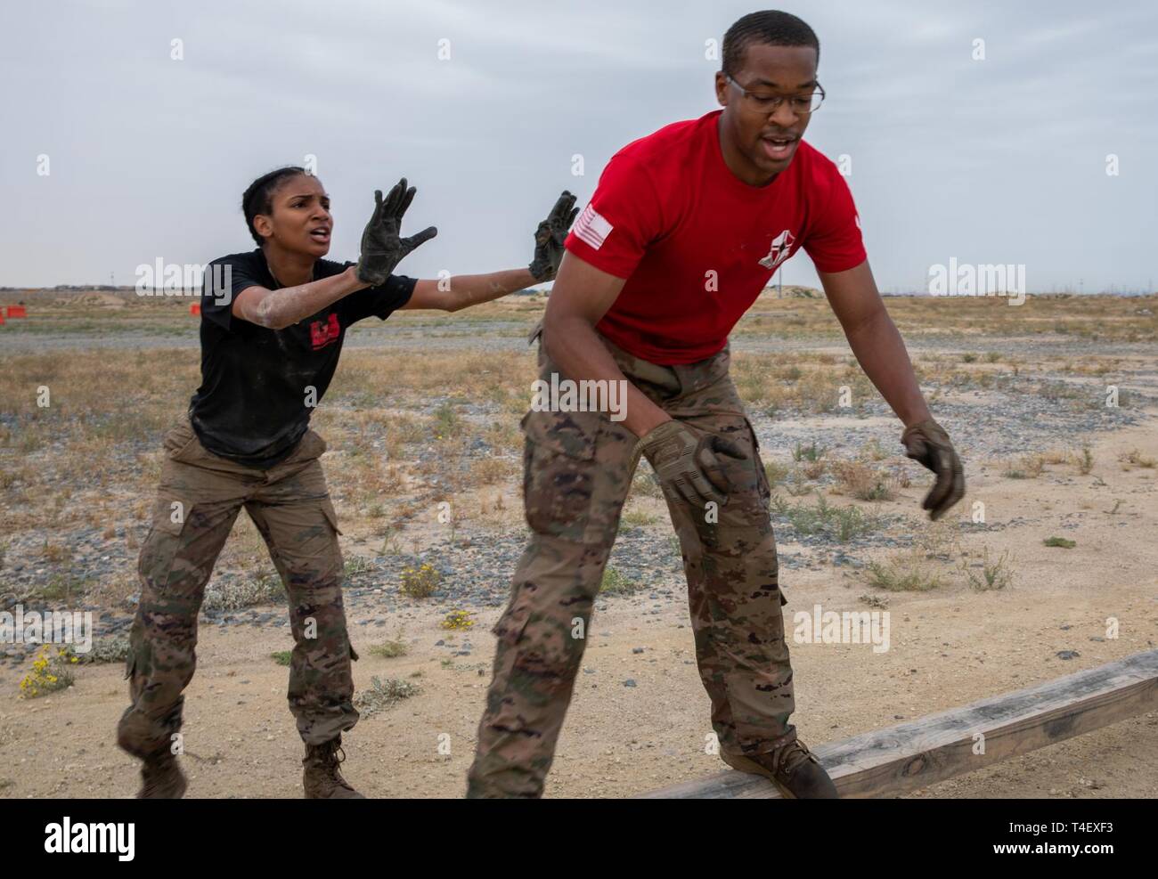 CAMP ARIFJAN, Kuwait – Army 1st Lt. Chertaevia Clark, left, assistant ...