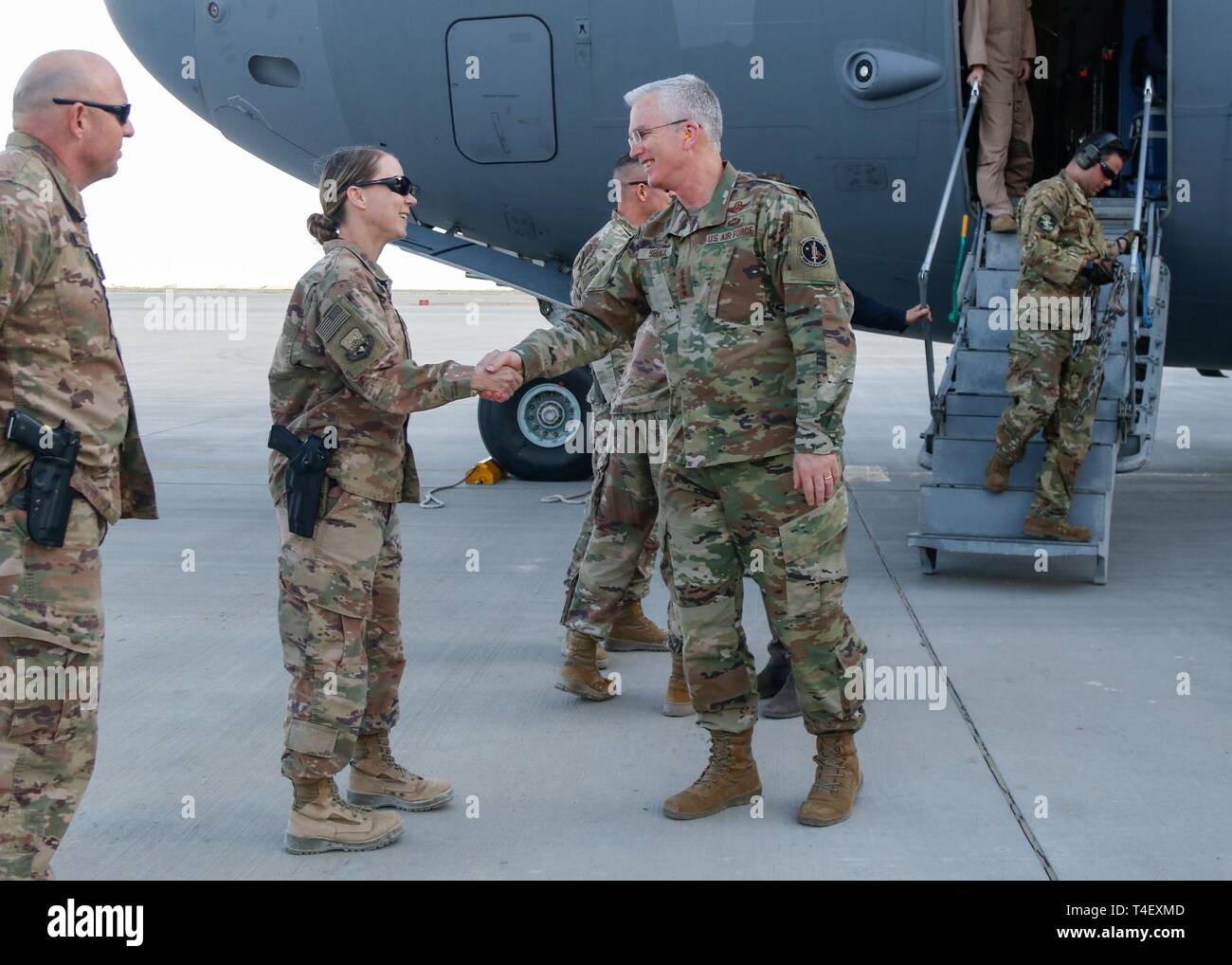 U.S. Air Force Lt. Col. Dicie Hritz, 443rd Air Expeditionary Squadron ...
