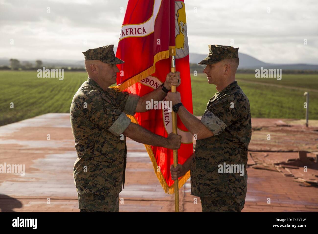 U.S. Marine Col. Thomas Dodds, left, the commanding officer of Special ...