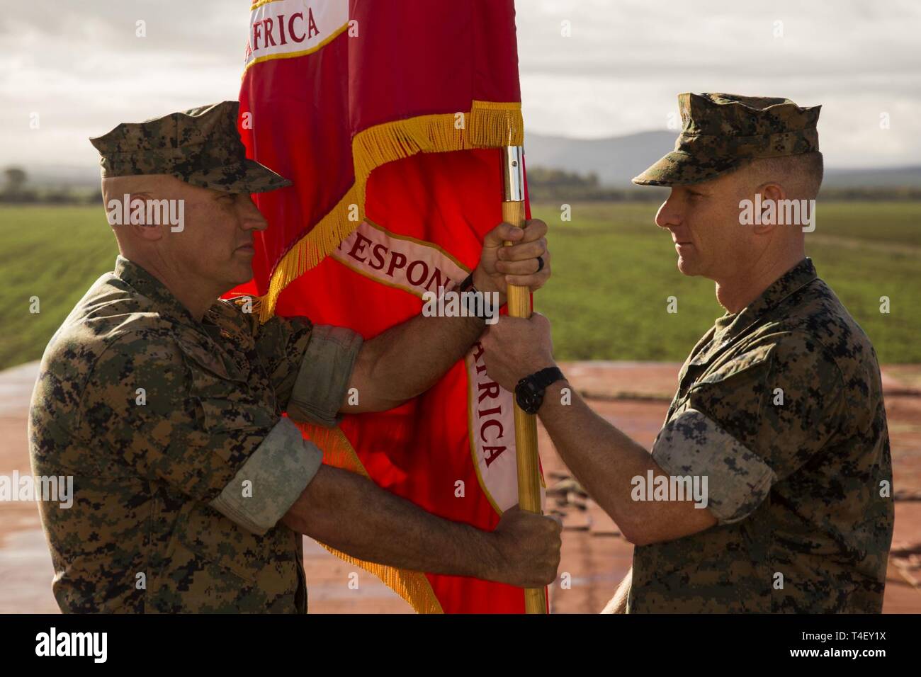 U.S. Marine Col. Thomas Dodds, left, the commanding officer of Special ...