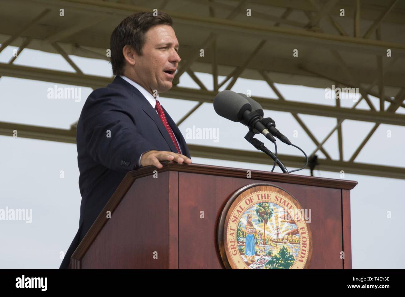 Gov. Ron DeSantis, commander in chief of the Florida National Guard ...