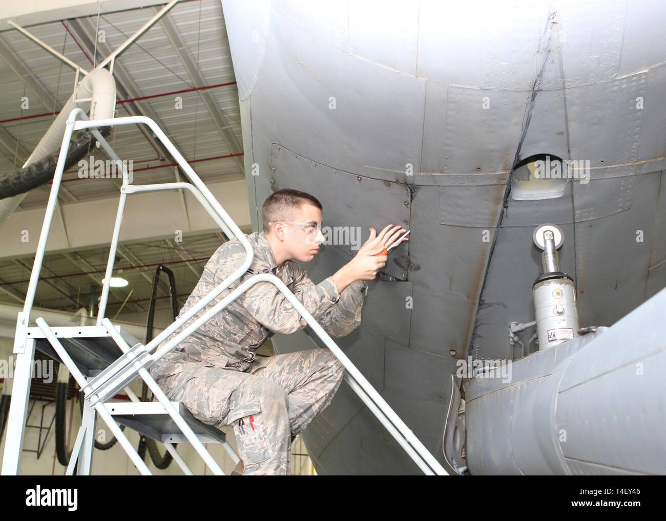 Airman 1st Class Joshua Barjaktarovich, a crew cheif with the 191st ...