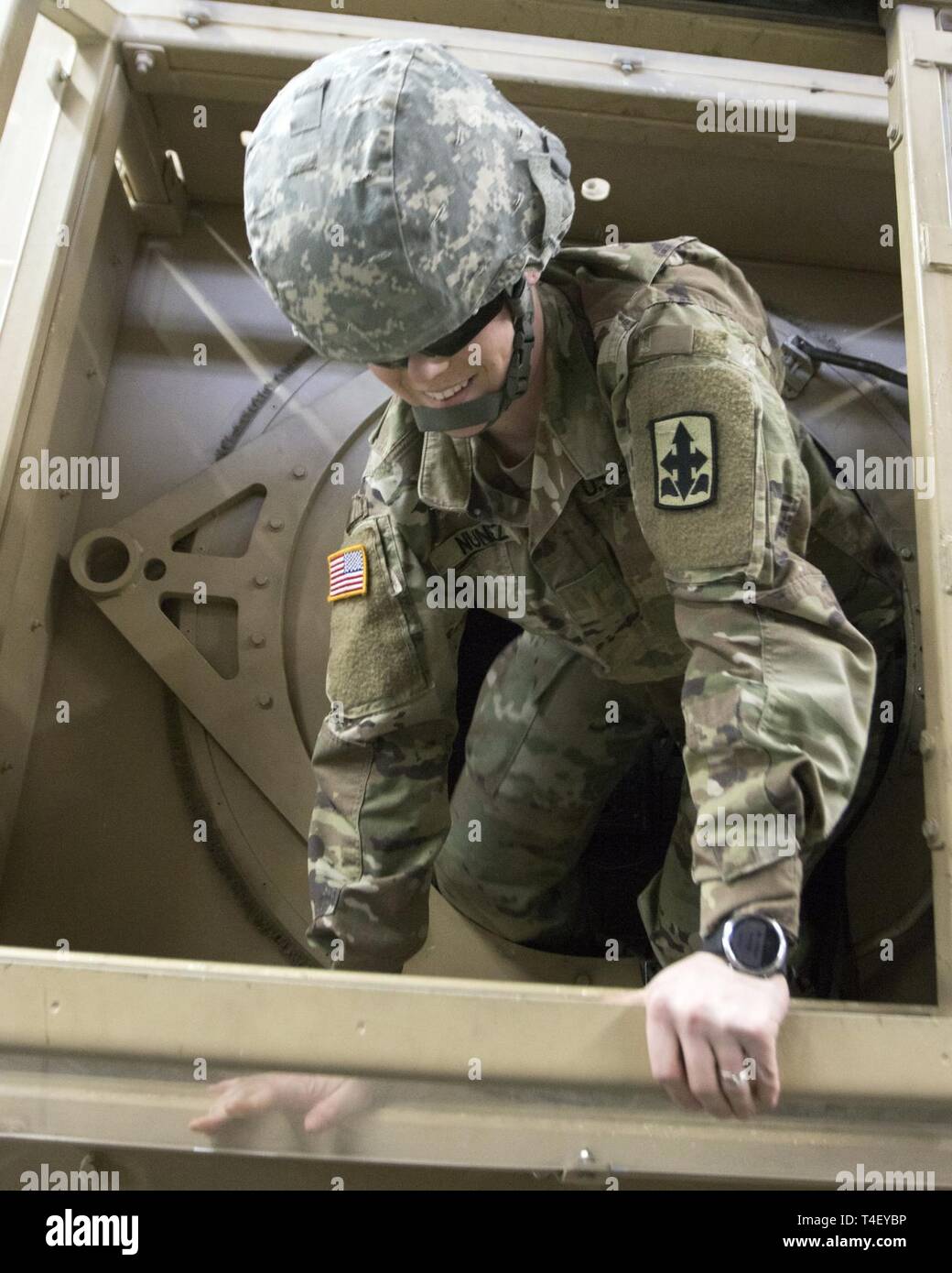 Soldiers assigned to Delta Company, 1st Battalion, 297th Infantry ...