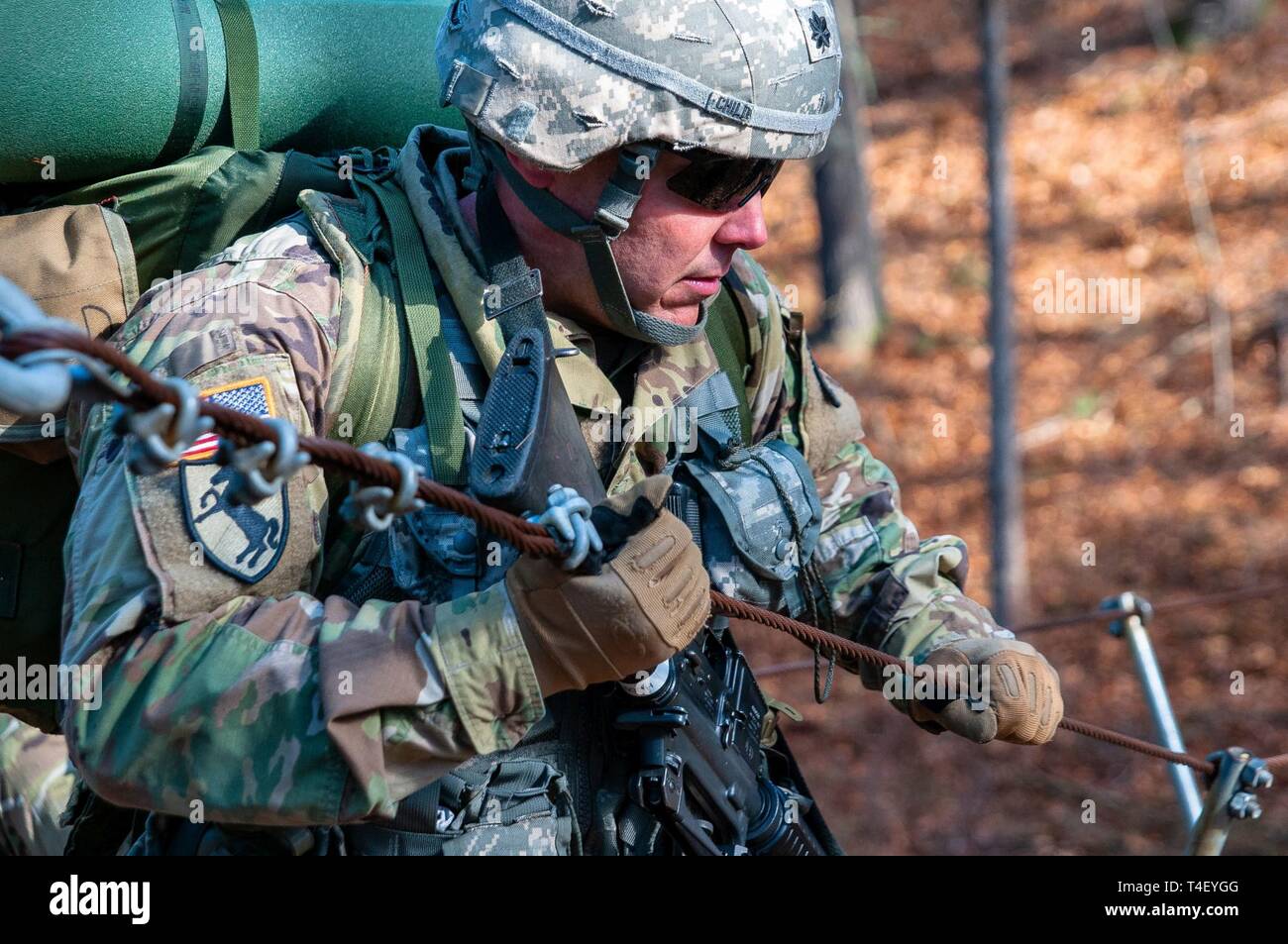 U.S. Army Reserve Lt. Col. Michael Child, commander of 1st Battalion ...