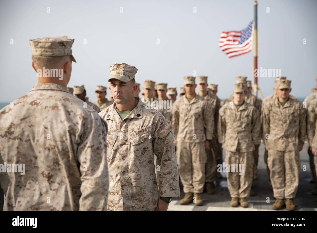 U.S. Marine Staff Sgt. Zachary Cox with the 22nd Marine Expeditionary ...