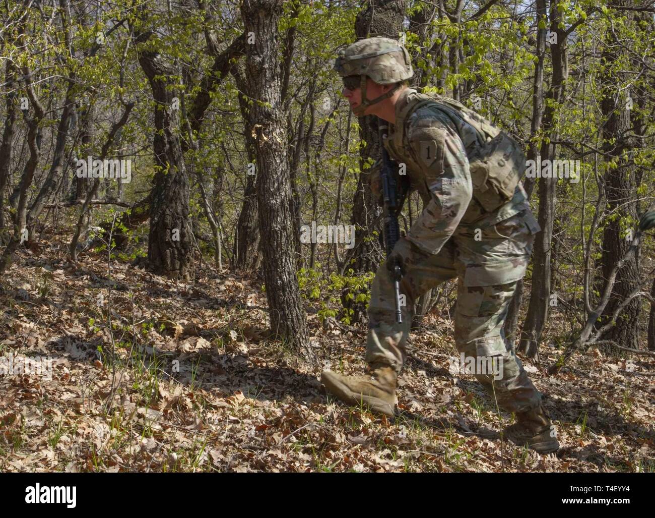 U.S. Army Spc. Logan B. Batayias, from Statesboro, Georgia with Scout ...