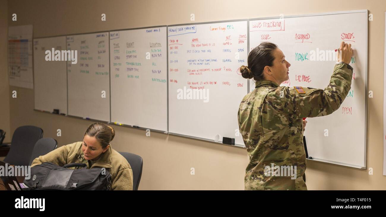 Kentucky Army National Guard Maj. Dayna Sanders updates Cyber Shield 19 ...