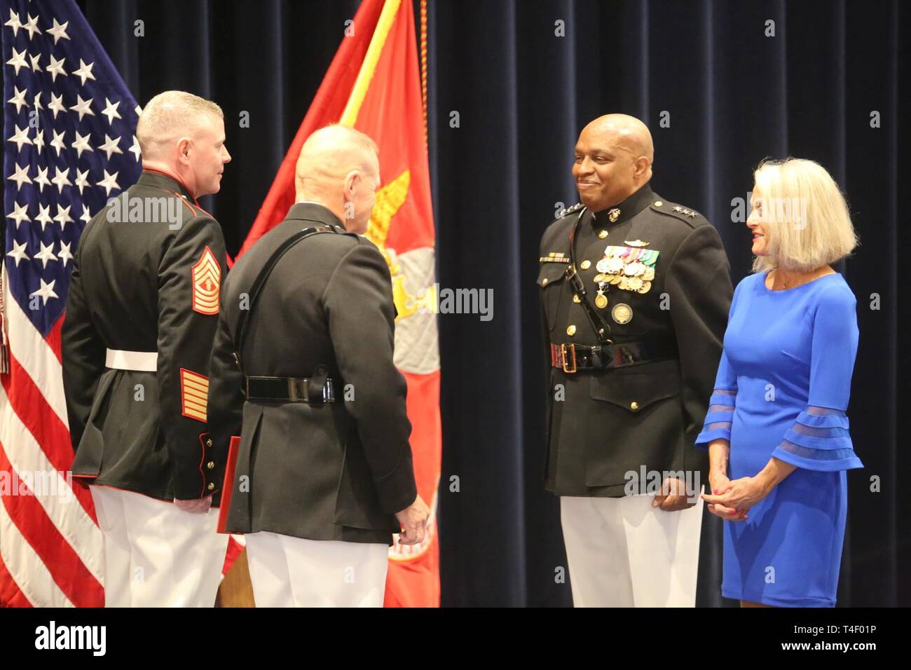 Lieutenant General Vincent R. Stewart and his wife Phyllis Stewart ...