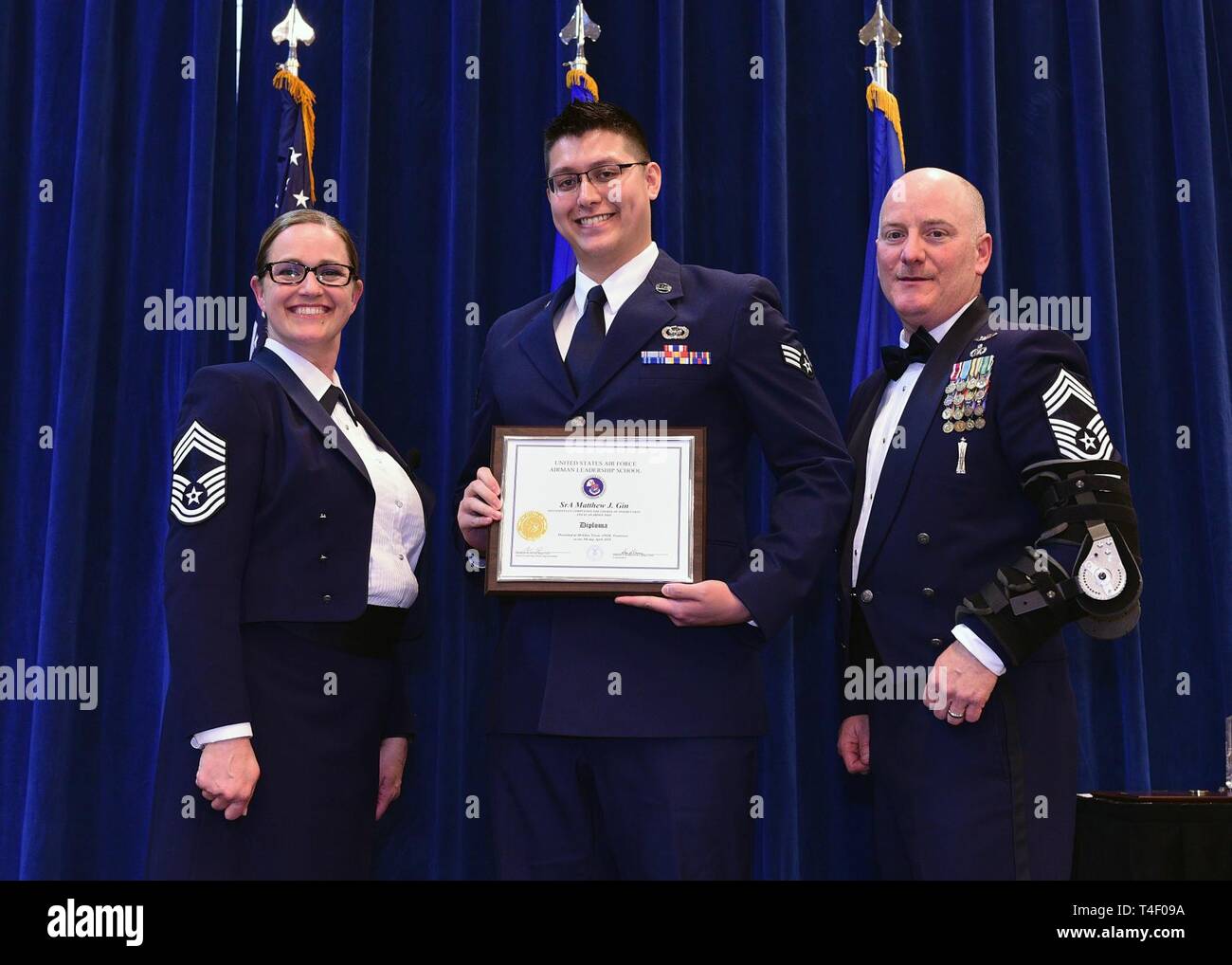 U.S. Air Force Senior Airman Matthew Gin from the 31st Intelligence ...