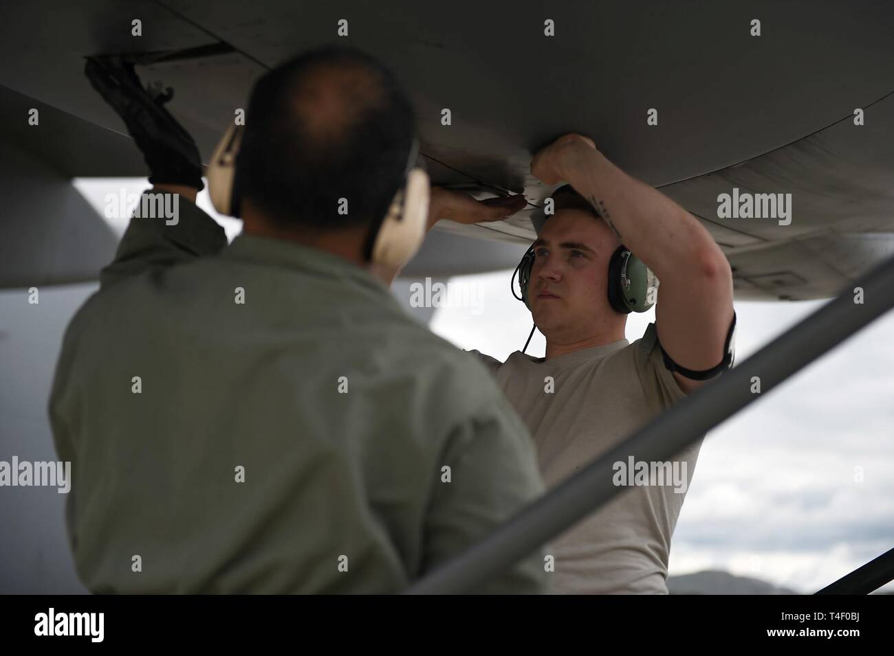 Master Sgt. Ruel Lechadores, 446th Aircraft Maintenance Squadron crew ...