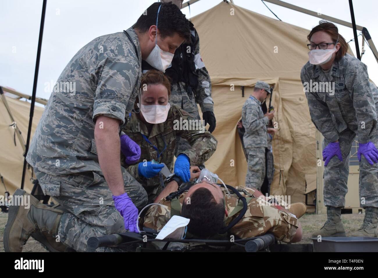 Airmen from the 86th Medical Group, Ramstein Air Base, Germany ...