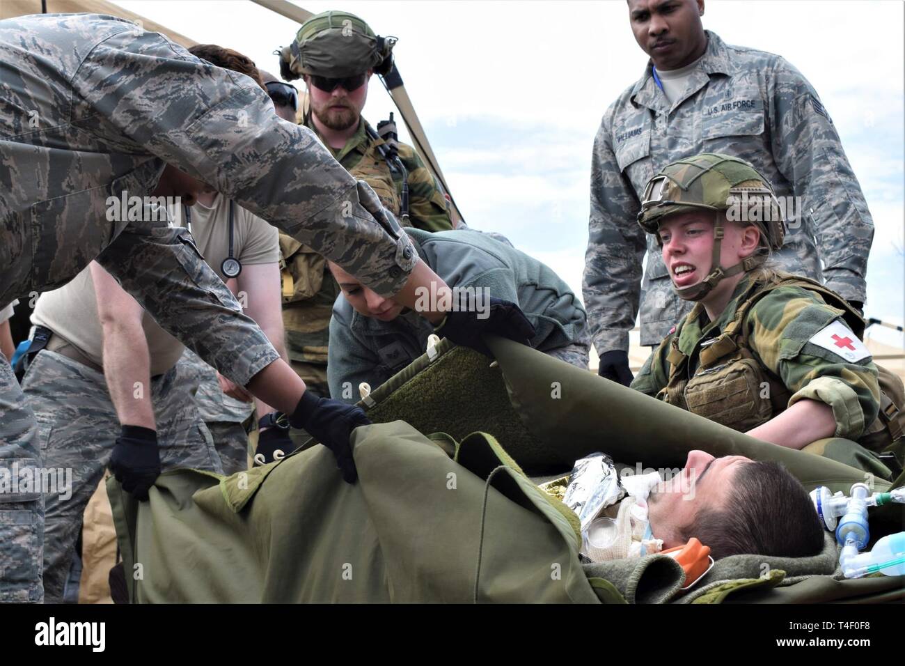 Airmen from the 86th Medical Group, Ramstein Air Base, Germany ...