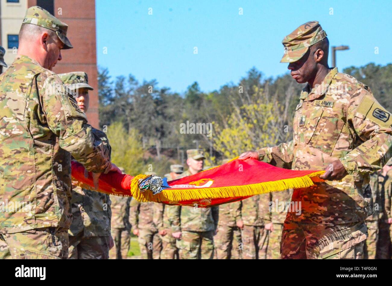 Lt. Col. Jeremy Linney and Command Sgt. Maj. Demetrius Johnson, 3rd ...