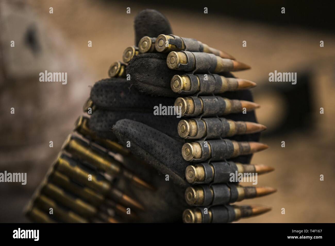 CAMP TITIN, Jordan (April 4, 2019) A U.S. Marine with 5th Platoon ...