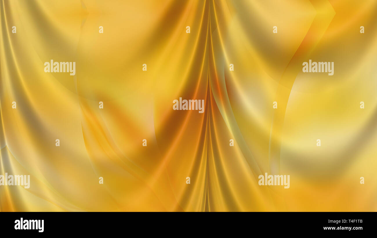 Abstract Amber Color Satin Drapes Background Stock Photo - Alamy