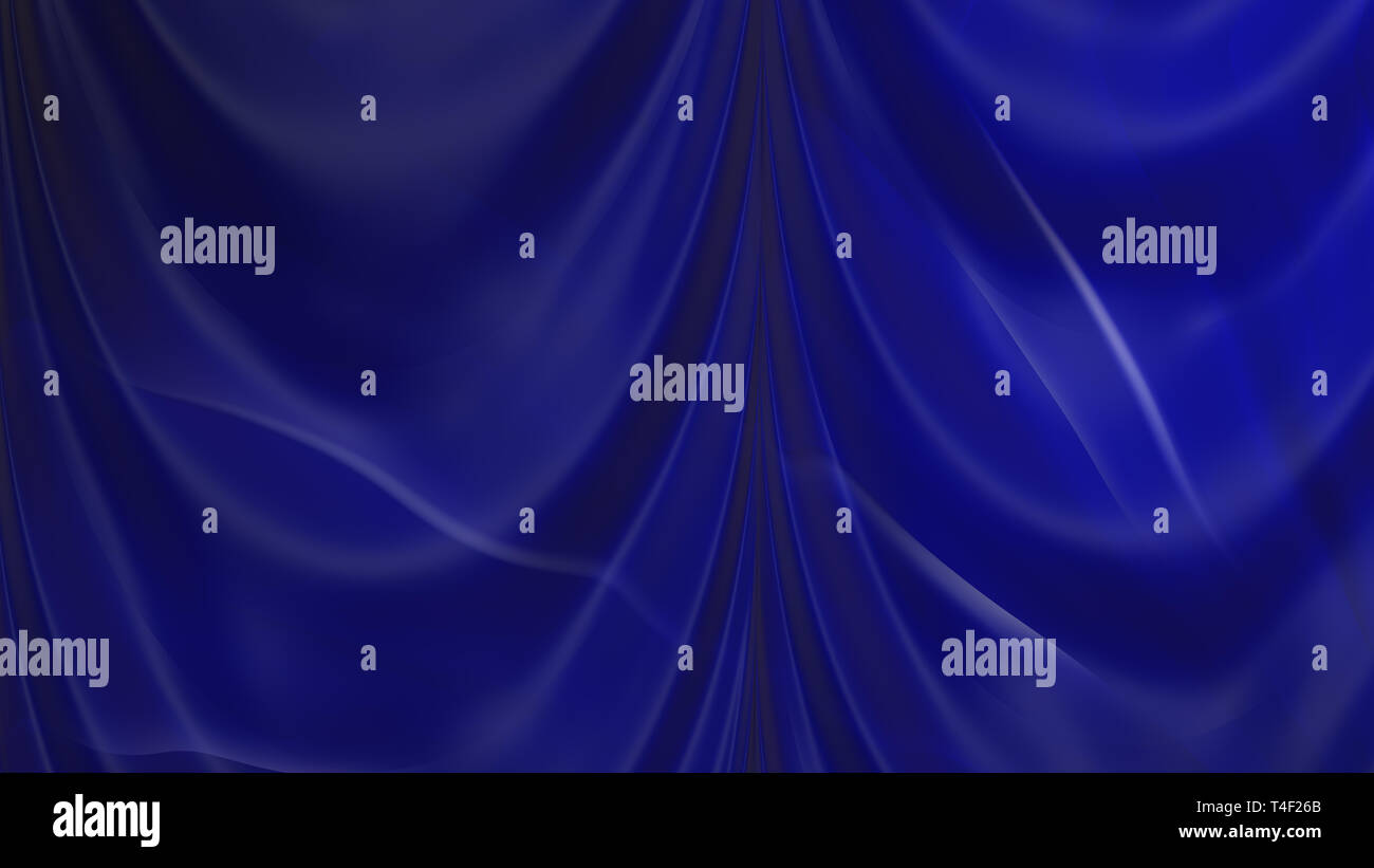 Abstract Dark Blue Satin Drapery Textile Background Stock Photo - Alamy