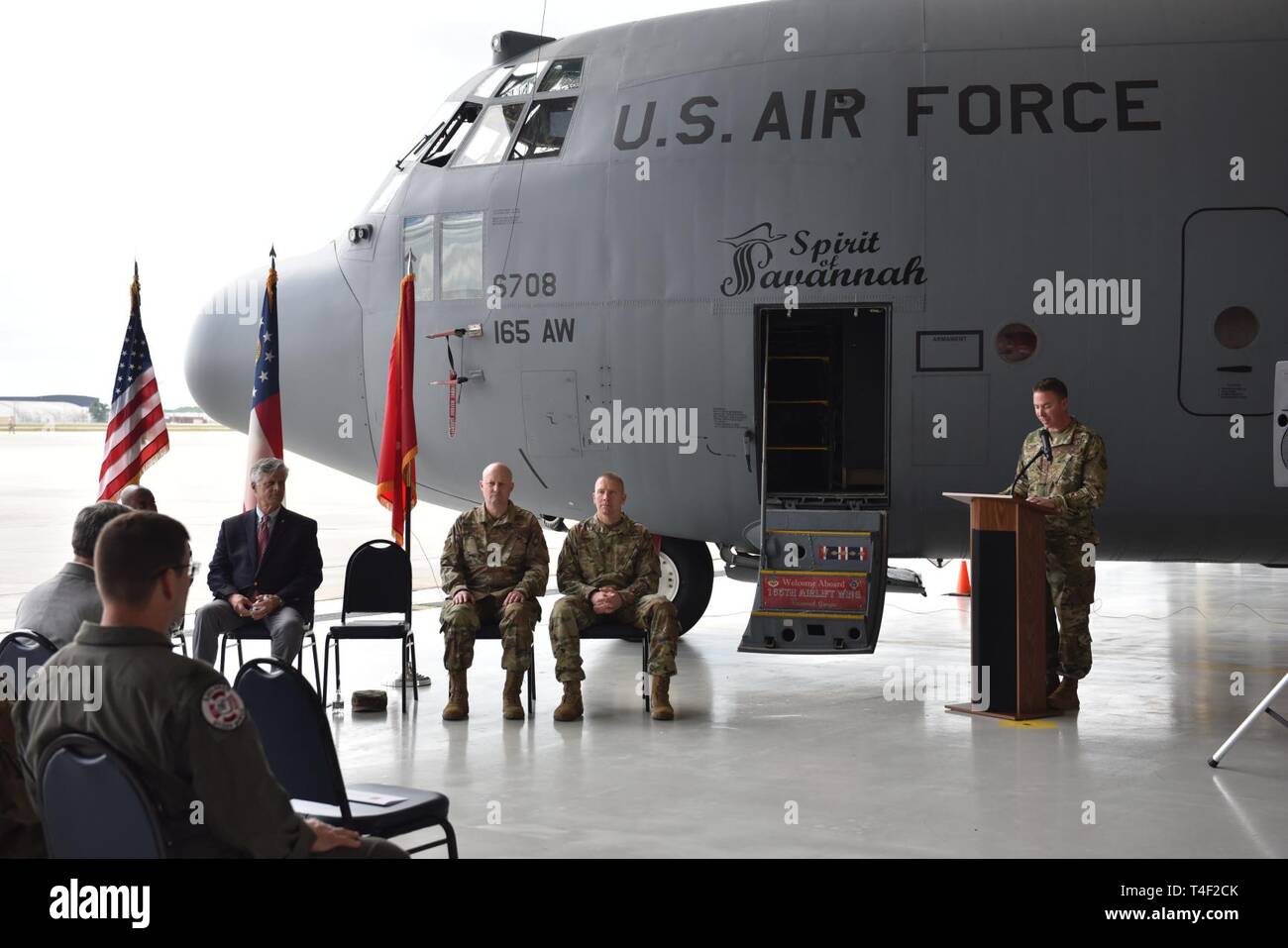 U.S. Air Force 165th Airlift Wing Vice Wing Commander Col. Pete Boone ...