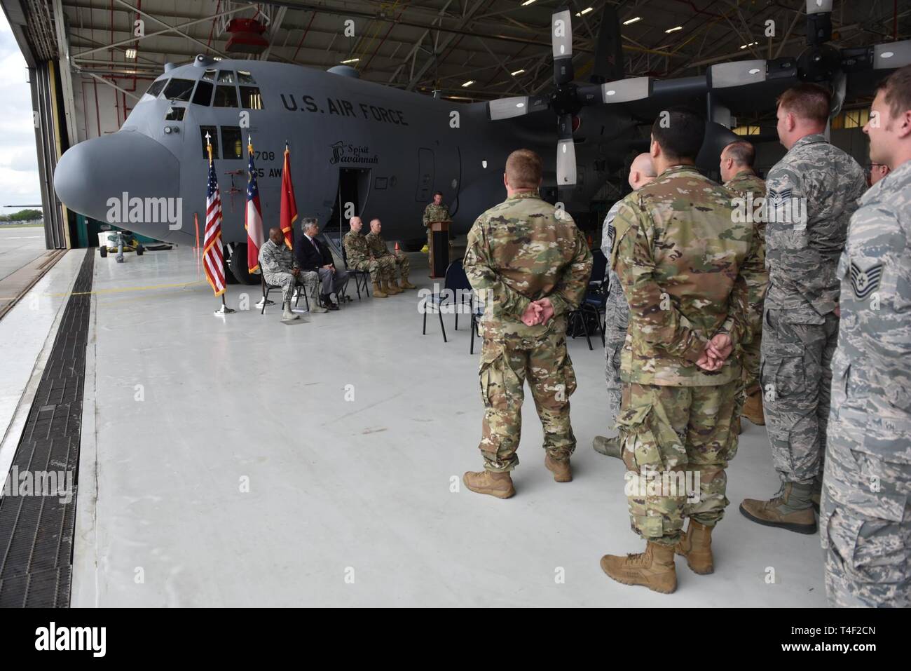 U.S. Air Force 165th Airlift Wing Vice Wing Commander Col. Pete Boone ...