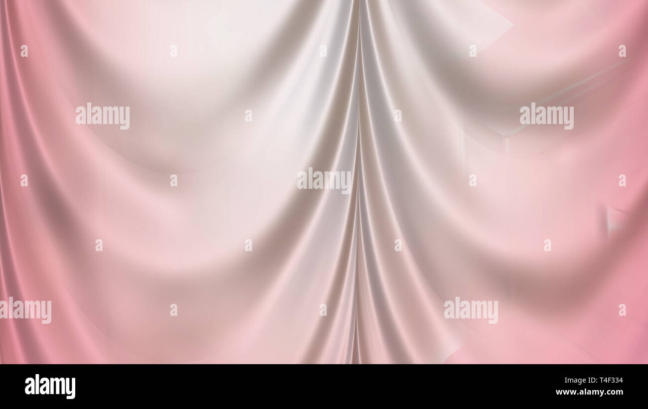 Abstract Light Pink Satin Drapes Stock Photo - Alamy