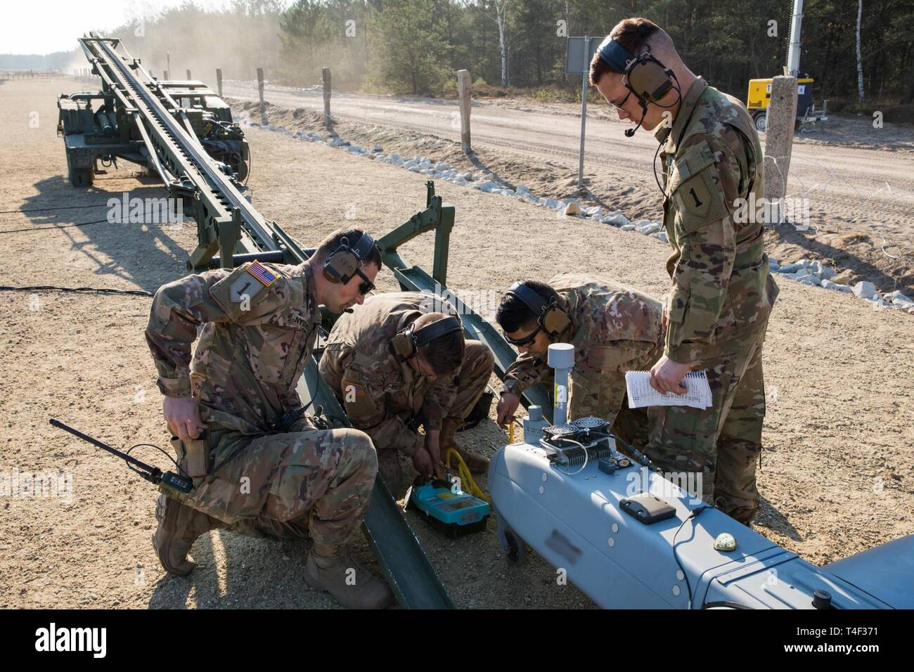 Soldiers with the 1st Engineer Battalion, 1st Armored Brigade Combat ...