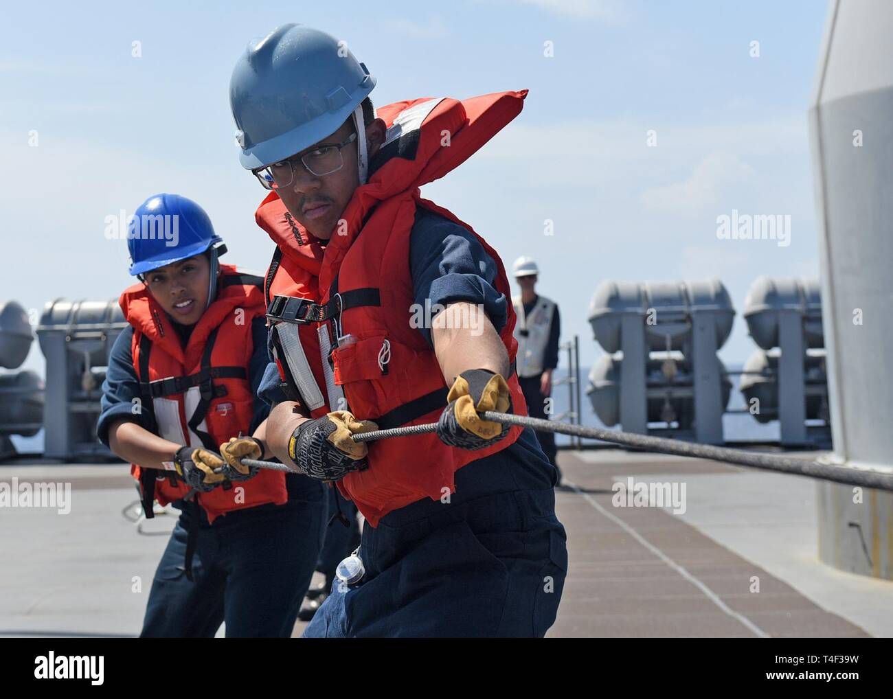 SOUTH CHINA SEA (April 10, 2019) - Personnel Specialist 2nd Class Razi ...