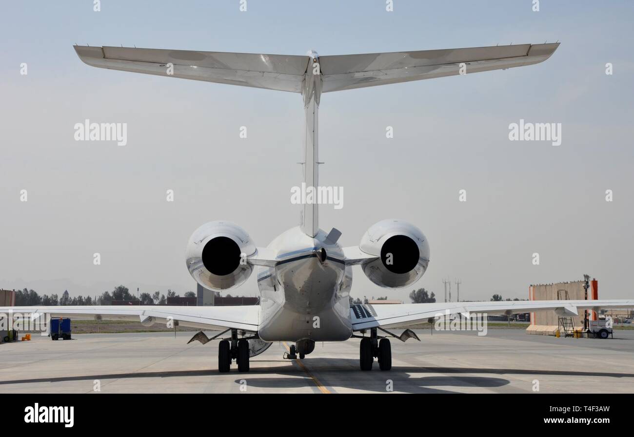 A 430th Expeditionary Electronic Combat Squadron E-11A aircraft ...