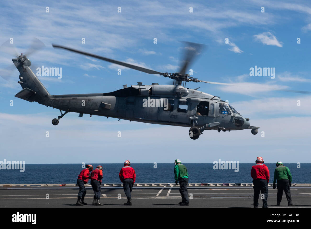 190410-N-MK318-0144 ATLANTIC OCEAN (Apr. 10, 2019) An MH-60R Seahawk ...