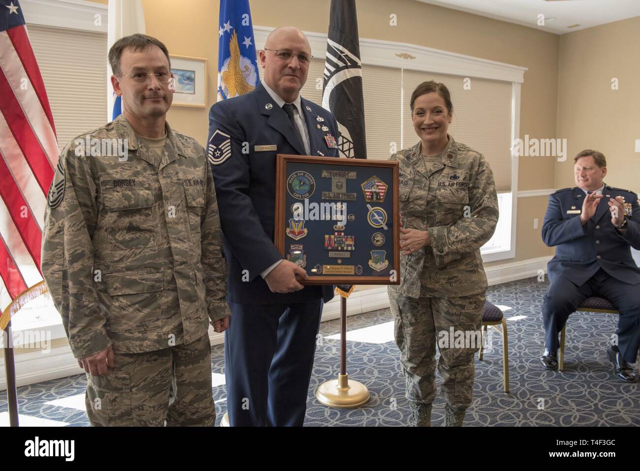 Master Sgt. Thomas P. Dufault retired from the 102nd Intelligence Wing ...