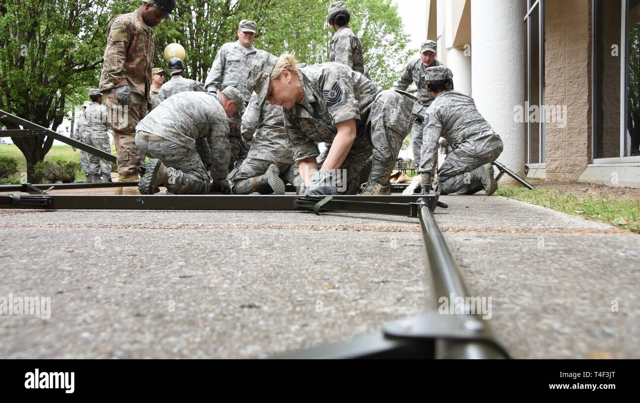 Members from the 118th Force Support Squadron, Tennessee Air National ...