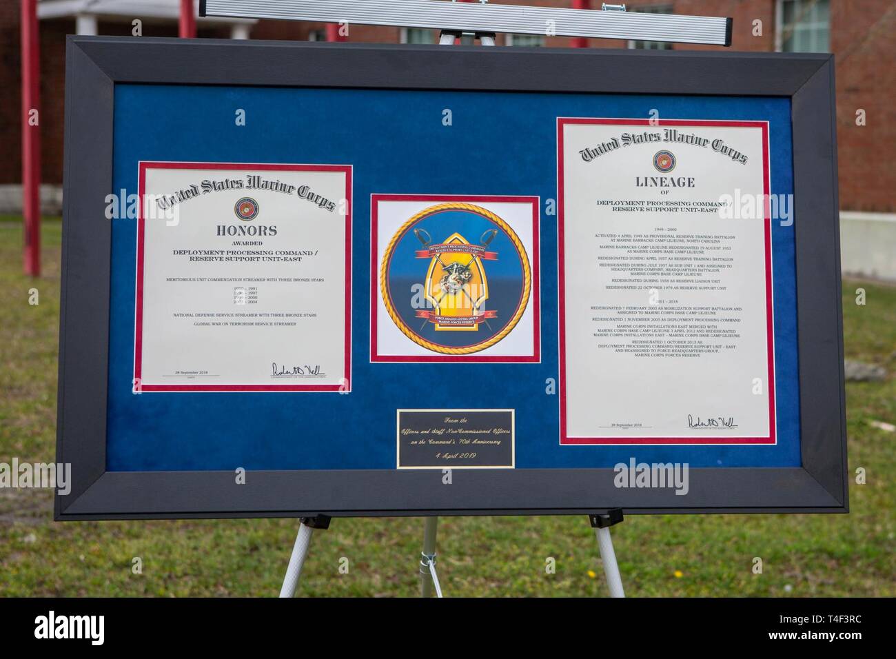 The honors and lineage for Deployment Processing Command / Reserve ...