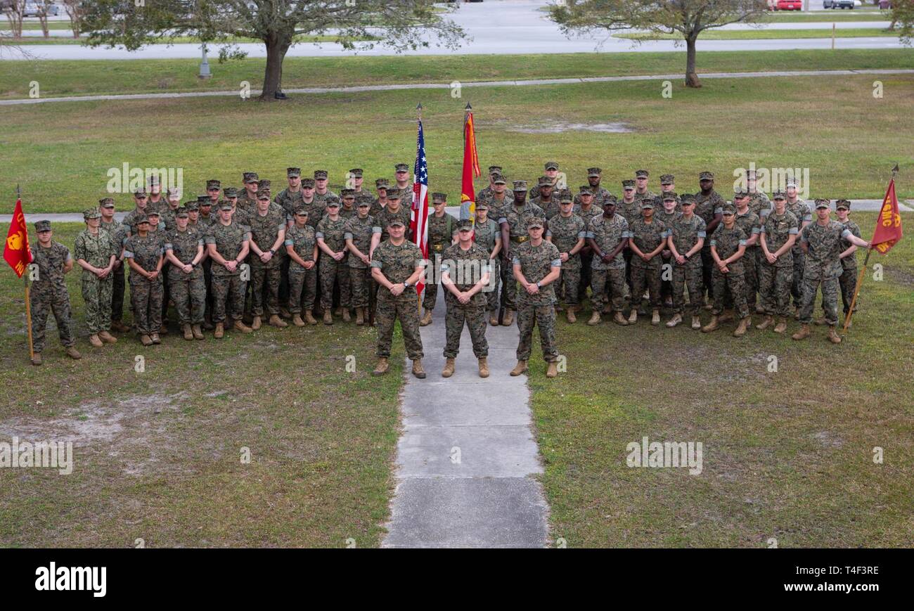 Marines and Sailors with Deployment Processing Command / Reserve ...