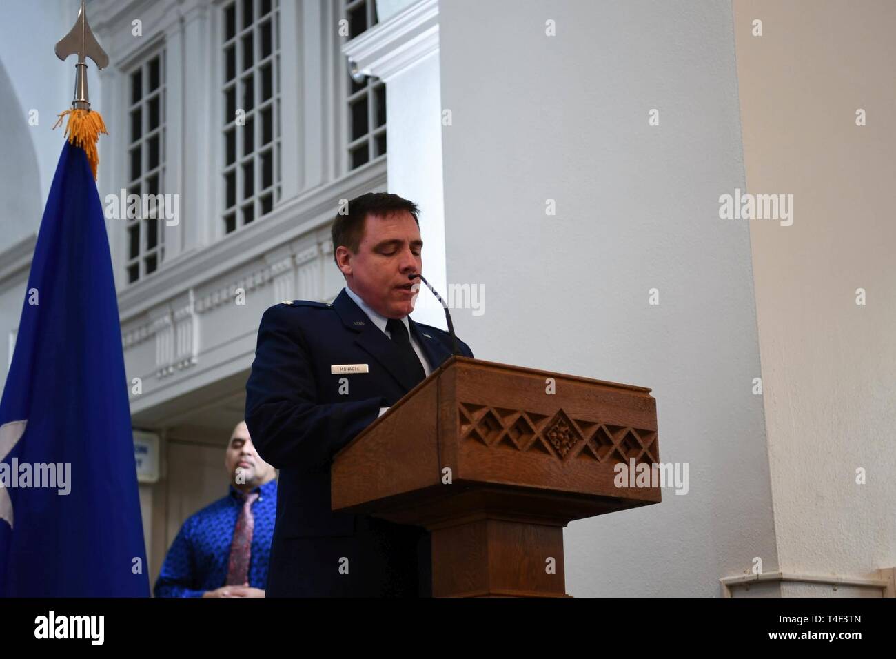 Chaplain (Lt. Col.) Robert J. Monagle, the deputy command chaplain for ...