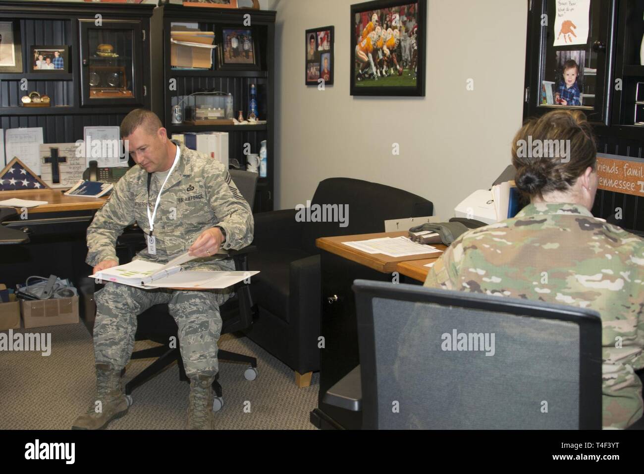 Members from the 134th Air Refueling Wing performed their duties while ...