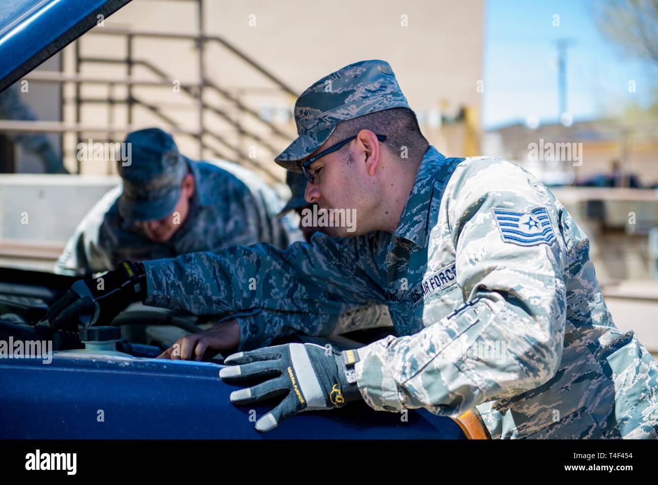 Members of the 150th Logistics Readiness Squadron, Vehicle Operations ...