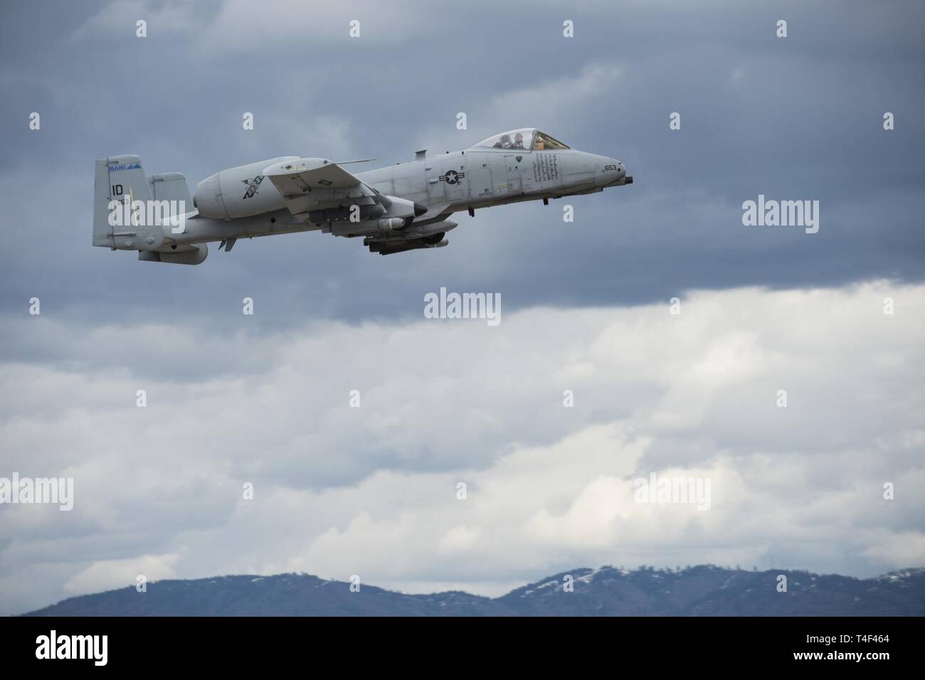 Col. Tim Donnellan, commander of the 124th Fighter Wing, flies an A-10 ...