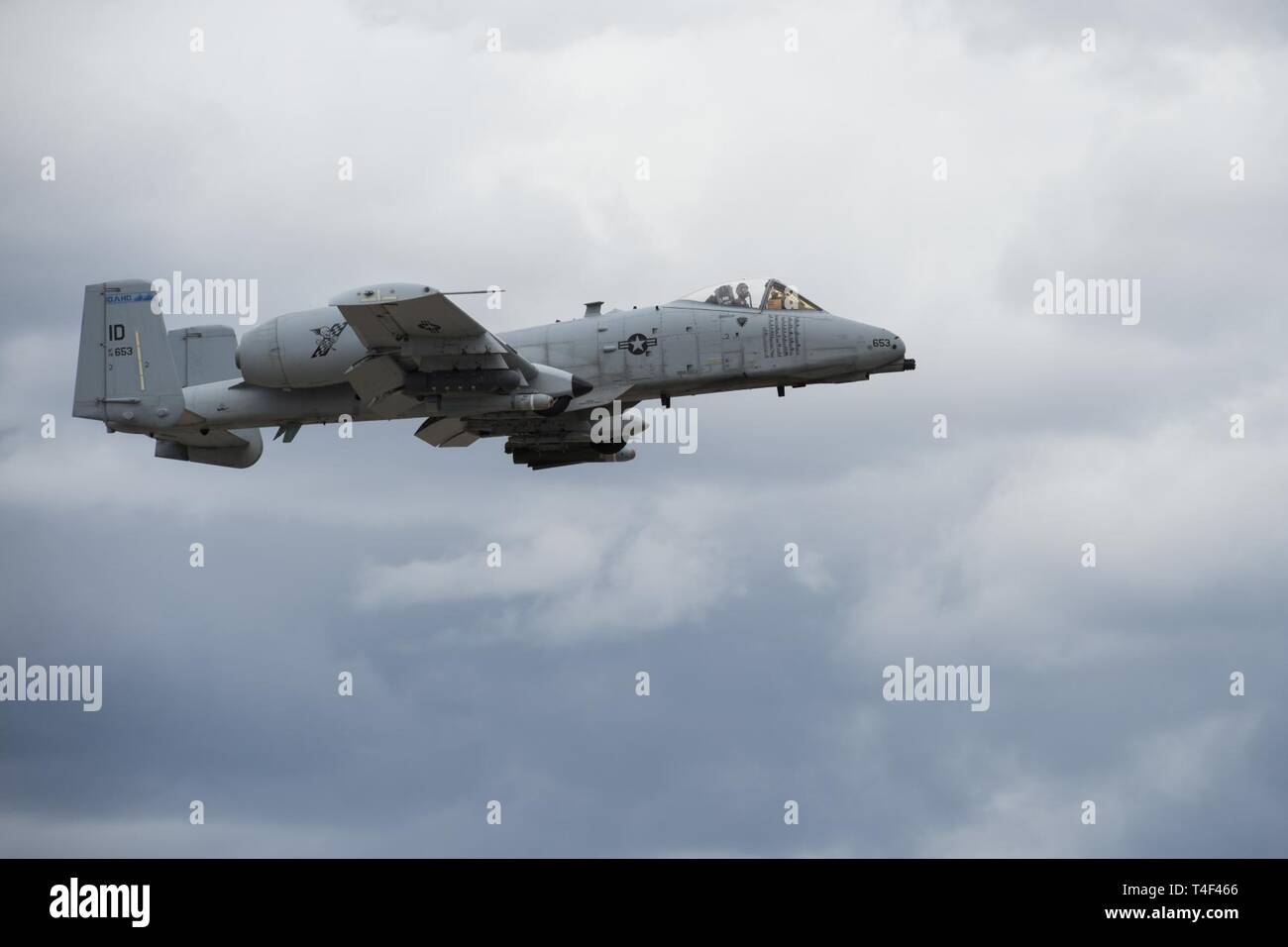 Col. Tim Donnellan, commander of the 124th Fighter Wing, flies an A-10 ...