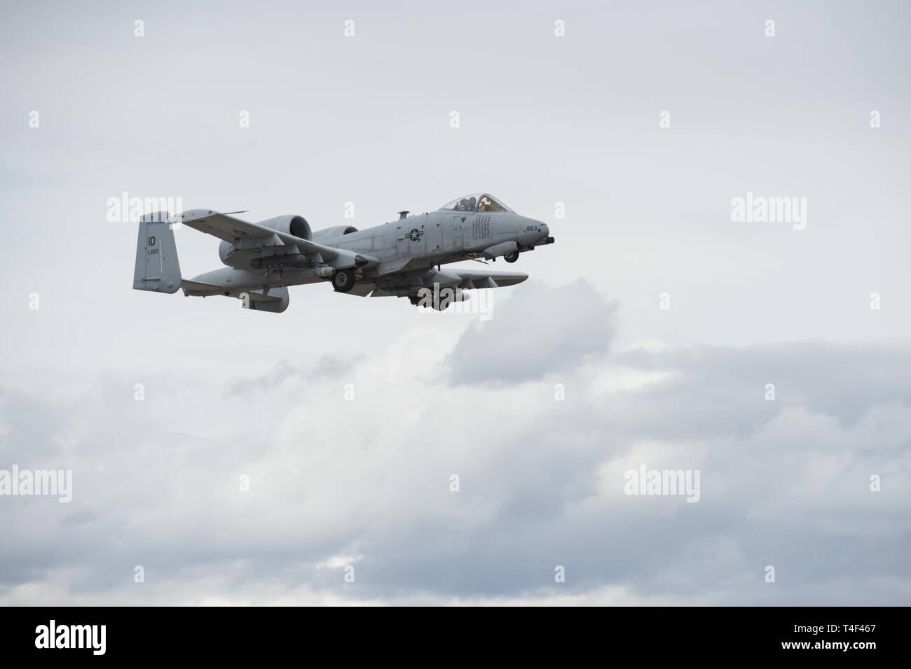Col. Tim Donnellan, commander of the 124th Fighter Wing, flies an A-10 ...