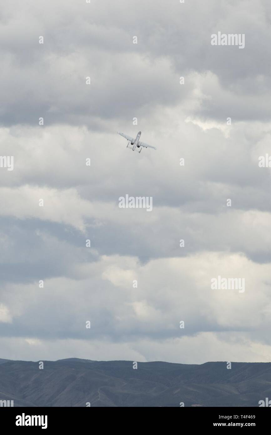 Col. Tim Donnellan, commander of the 124th Fighter Wing, flies an A-10 ...