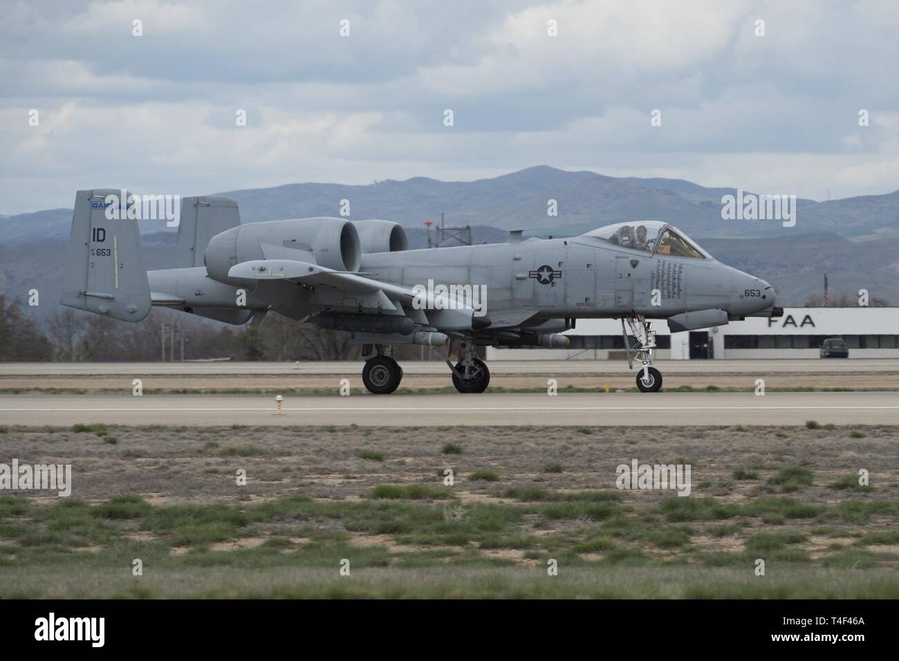 Col. Tim Donnellan, commander of the 124th Fighter Wing, taxis in an A ...