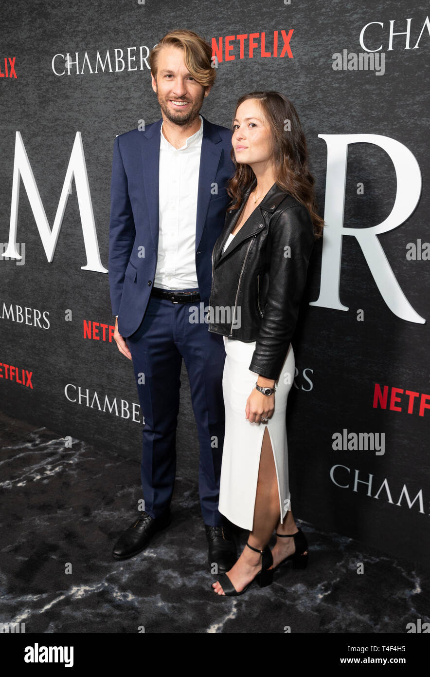 New York, NY - April 15, 2019: Andrew Nunnelly and Ashling Nunnelly ...