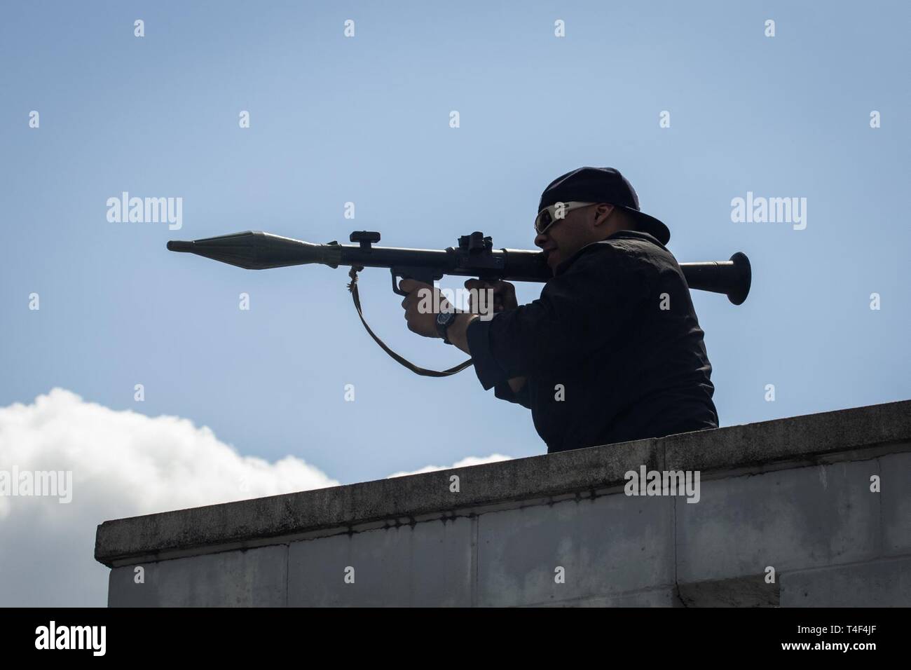 A U.S. Army Soldier with the 328th Military Police Company, New Jersey ...